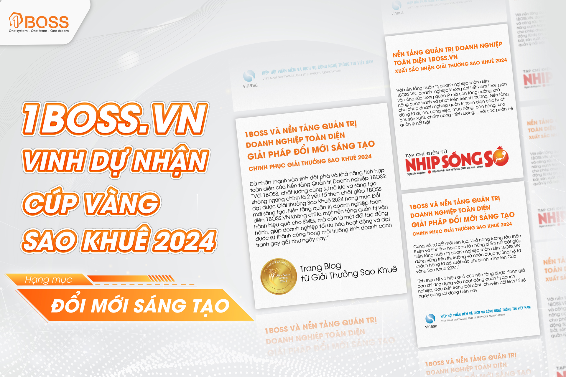 [Tin Báo Chí] 1BOSS và Nền tảng quản trị doanh nghiệp toàn diện - Giải pháp đổi mới sáng tạo ...